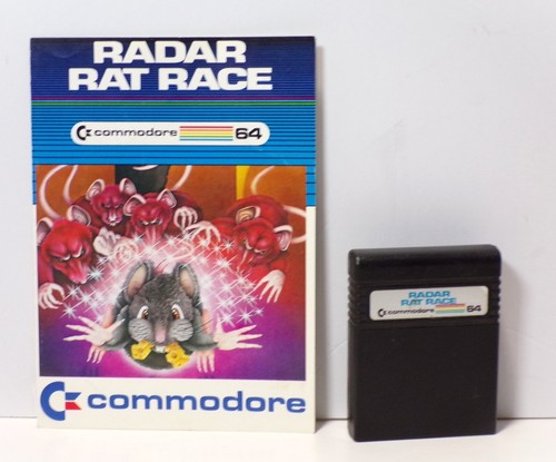 Radar Rat Race Commodore 64 Cartridge & Manual Original 1983 Game ...