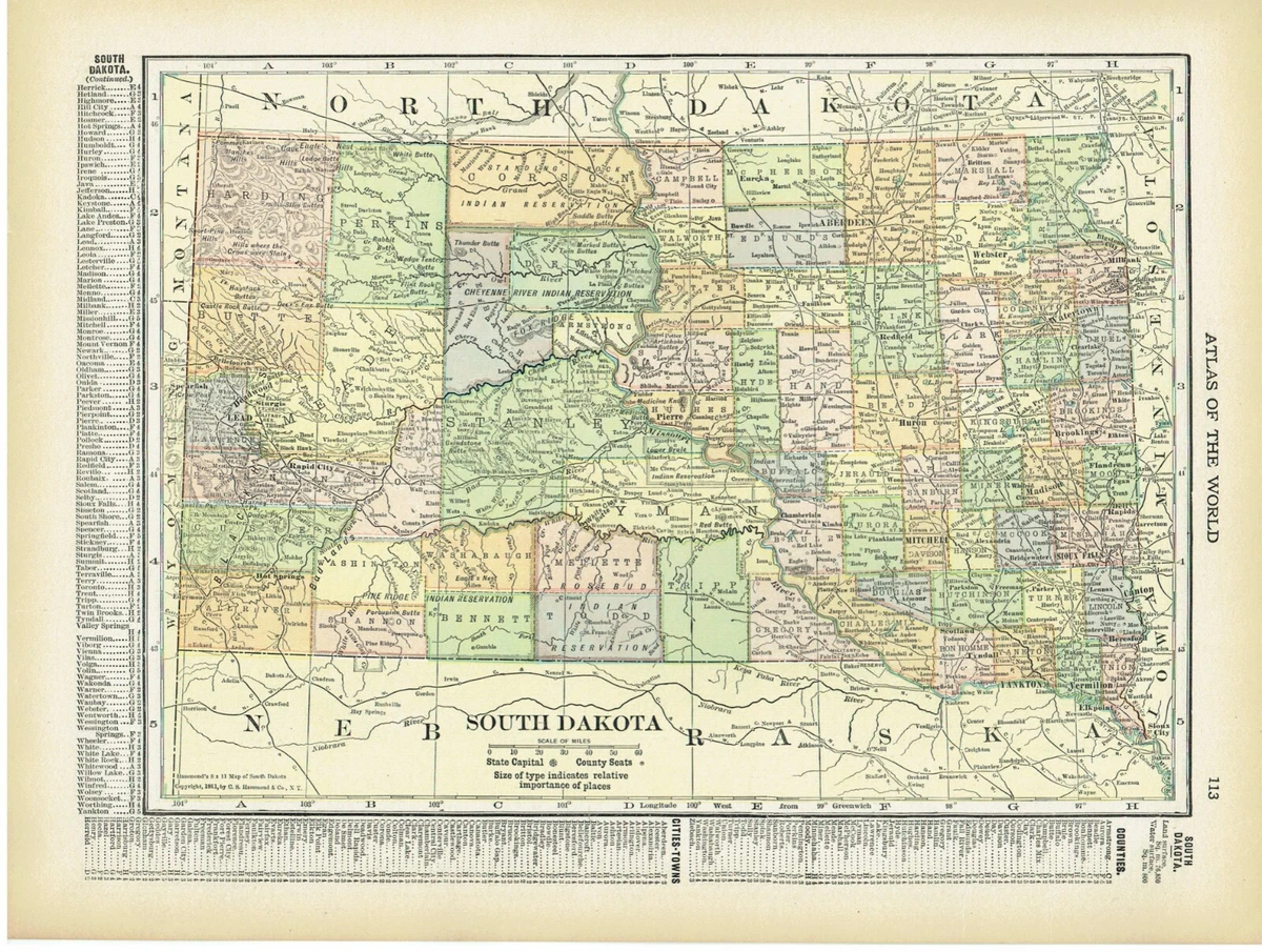 Sd county map with cities