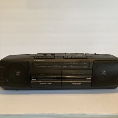 Vintage Panasonic RX-FT510 STEREO RADIO DUAL CASSETTE RECORDER w/ Power Cord | eBay