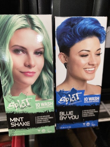 2 PACK! Splat Rebellious 10 Wash Mint Shake AND Blue By You Hair Color ...