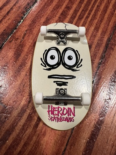 Goo X Heroin Eggzilla Fingerboard with Dynamic Trucks and Abstract ...