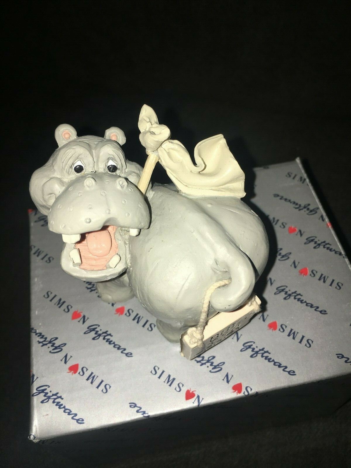 SIMSON GIFTWARE BIG BUT-HIPPO 3"H. (BUT...I'M SORRY). | eBay