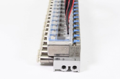 SMC V114A-5HU, Alu-Valve terminal with 16xSolenoid valve, L=60mm | eBay