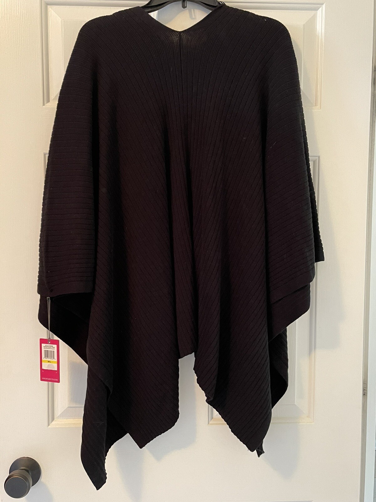 Vince Camuto Knit Topper Cape - Black Size M/L (New with tags) | eBay