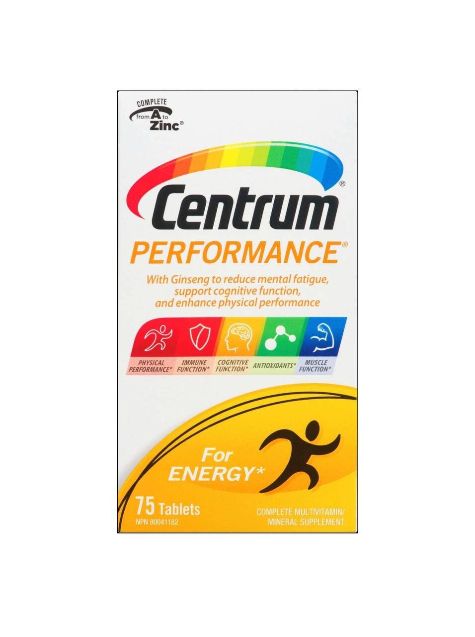 Centrum Performance Men/Women Multivitamins w/Ginseng 75 Tablets From ...