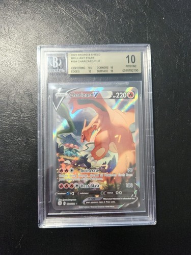 POKEMON CHARIZARD V ALTERNATE ART SECRET BRILLIANT STARS BGS 10 ...