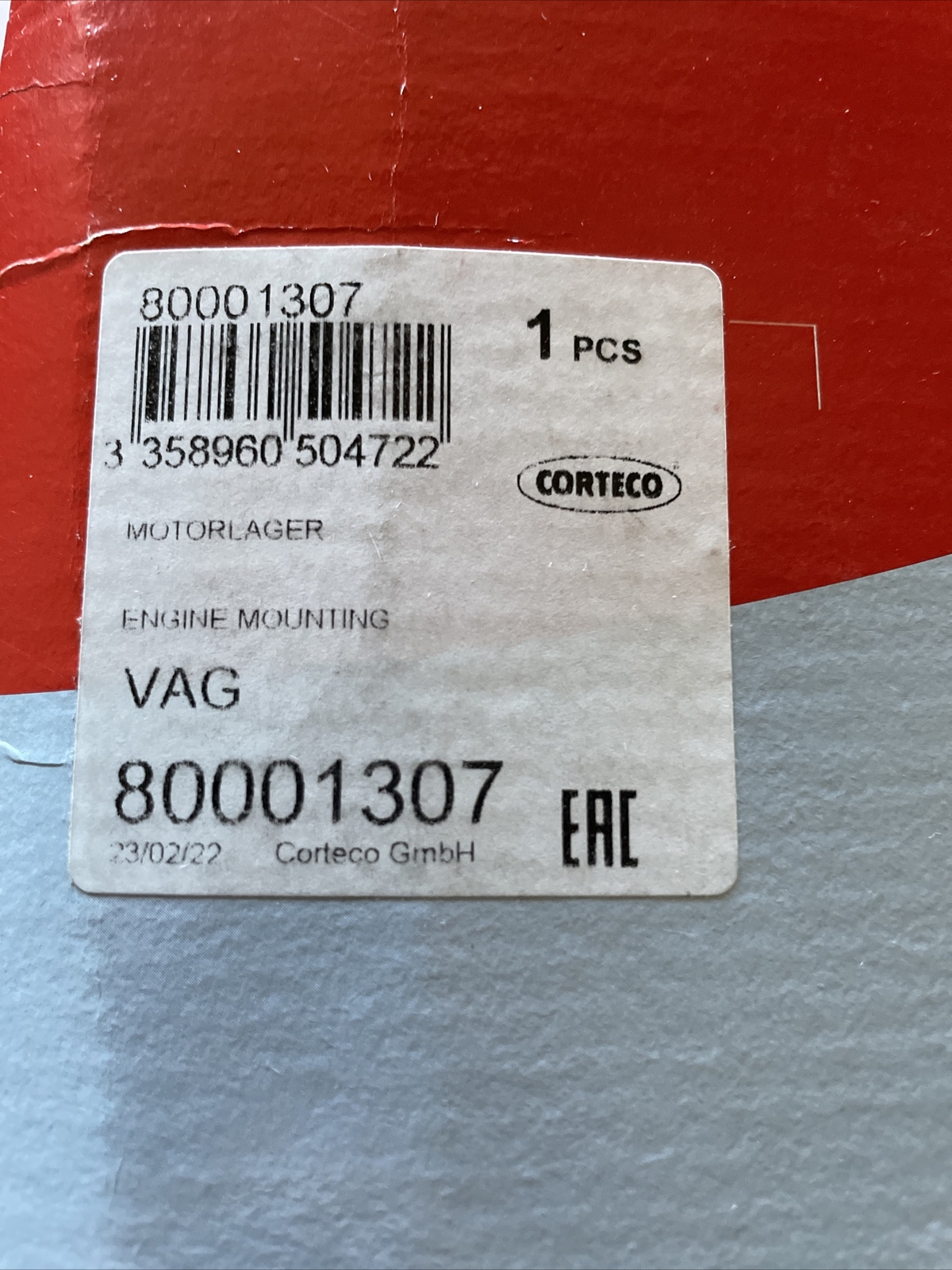 Corteco+80001307+Cylinder+Block+Components+-+Engine+Mount%2C+Rear for ...