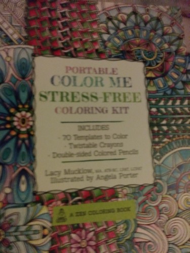 Portable Color Me Calm Coloring Kit : Includes Book, Colored Pencils ...
