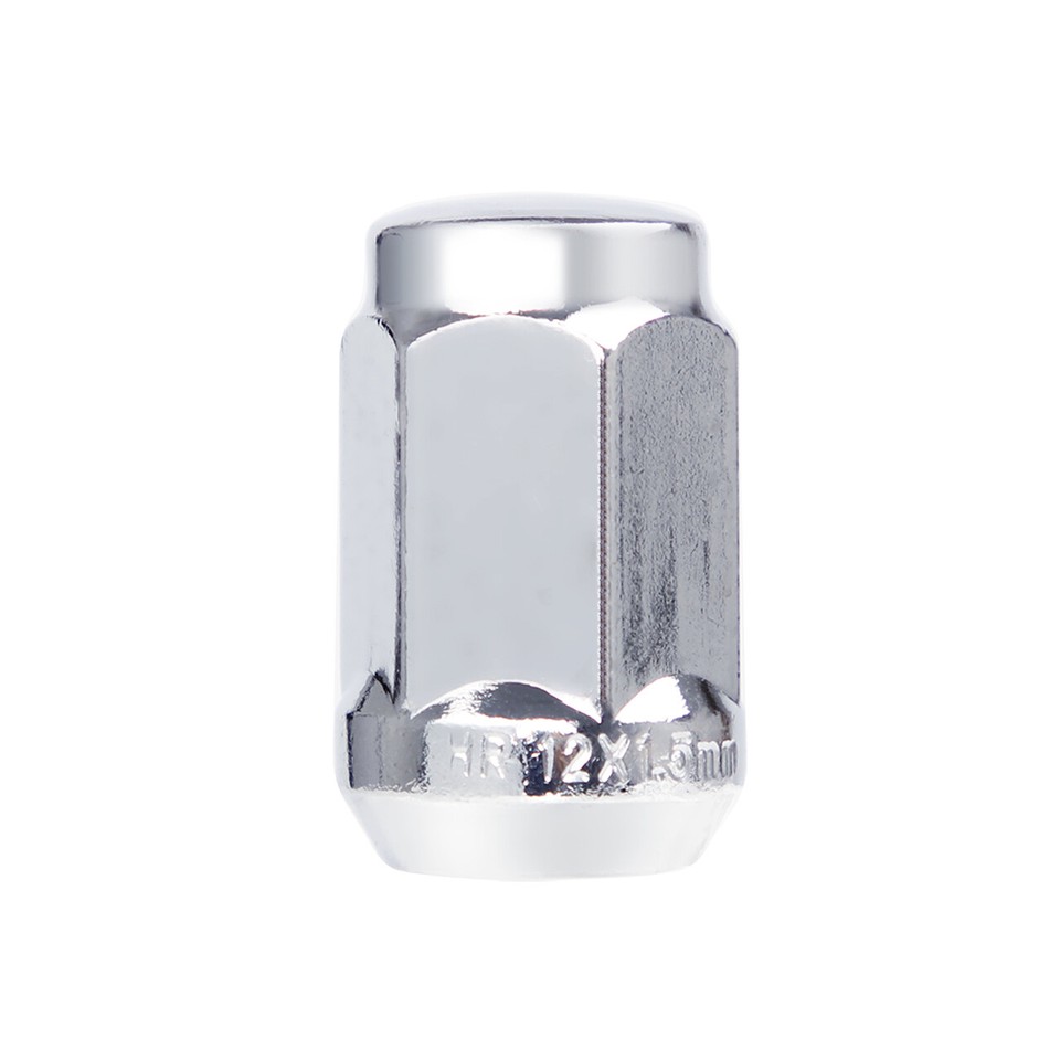 12x1.5 19mm Hex Chrome Factory Style Hubcap Wheel Cover Lug Nuts 20PCS ...