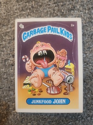 1985 Garbage Pail Kids (GPK) Original Series 1 (OS1) Matte Junkfood ...