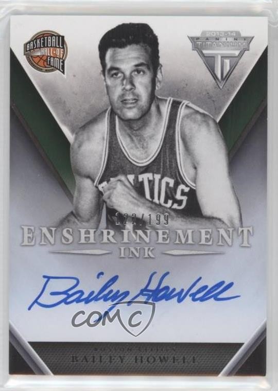 2013-14 Panini Titanium - Enshrinement Ink Bailey Howell #7 /199 (AU ...