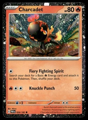 Charcadet - (Cosmos Foil) Promo 026/182 NM Pokémon TCG | eBay