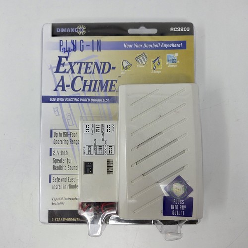 Dimango RC3200 Extend-A-Chime Plug-In Extend 150ft Complete New Sealed ...