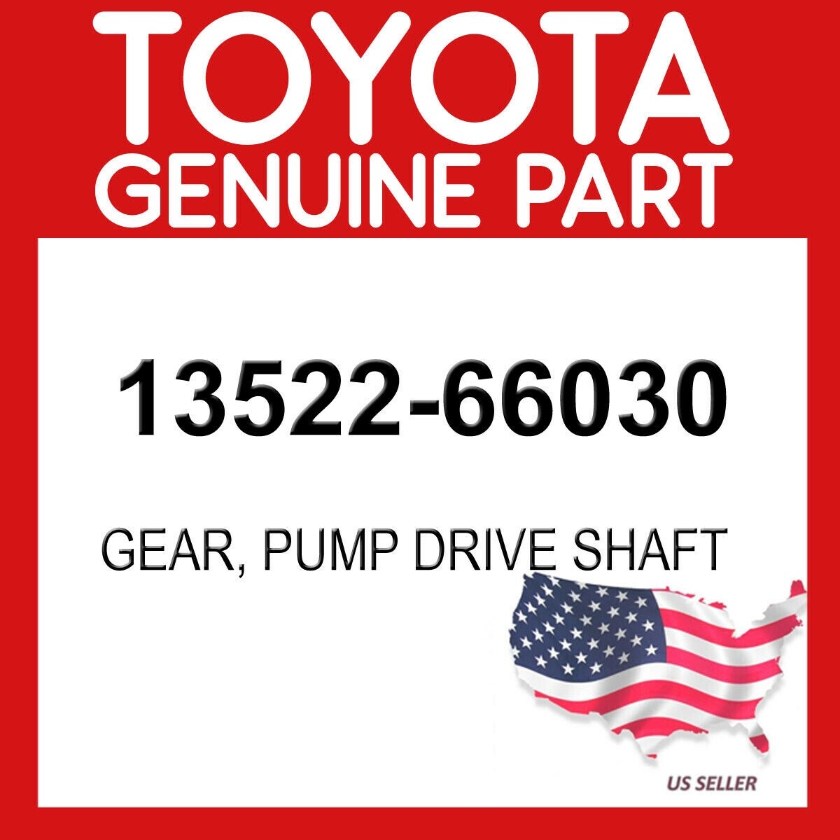 TOYOTA GENUINE OEM 13522-66030 GEAR, PUMP DRIVE SHAFT 1352266030 | eBay