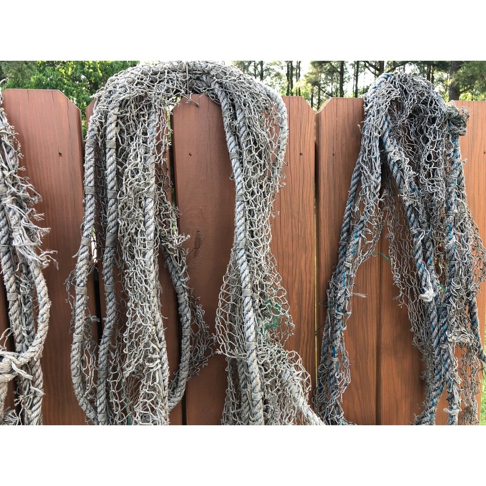 20 ft Braided Nylon Rope Cut From Old Fishing Nets - Authentic Used ...