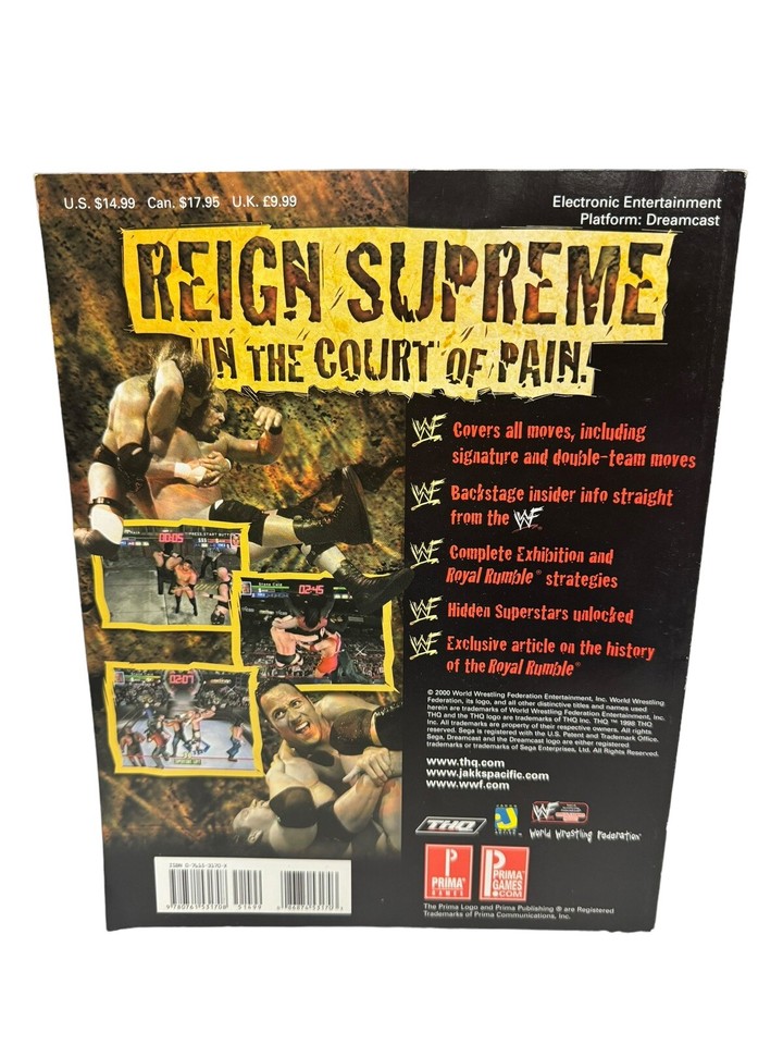 WWF Royal Rumble Strategy Guide for Sega Dreamcast Video Game WWE ...