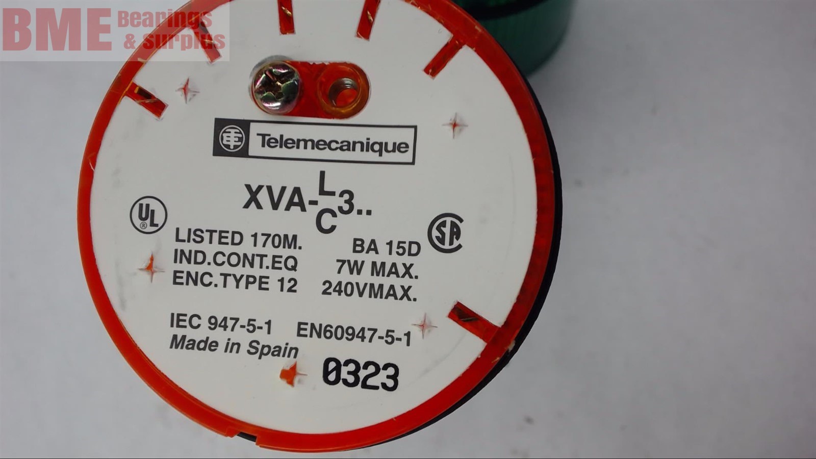 Lot Of 2 --Telemecanique Xva-Lc3.. Stack Lights, 1Ea Green, 1 Ea Amber ...