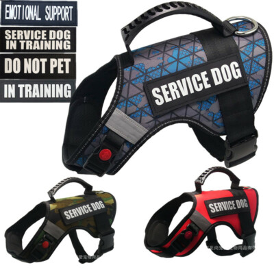 Large Service Dog Vest Harness W/ Removable Patches IN TRAINING ...
