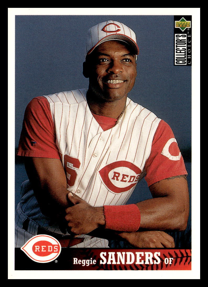 1997 Collector's Choice #306 Reggie Sanders Cincinnati Reds Baseball ...