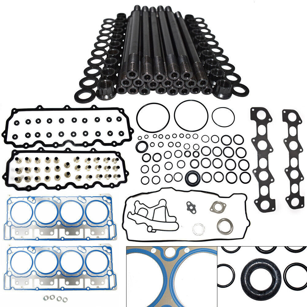 Powerstroke Diesel Head Stud Kit and Head Gasket For 2003-07 Ford 6.0L ...