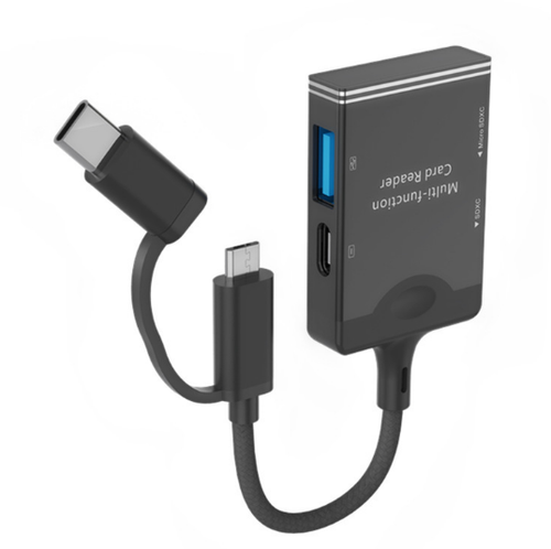 Portable HUB Type-C Micro-USB Cellphone OTG Adapter USB2.0 SD/TF Card ...