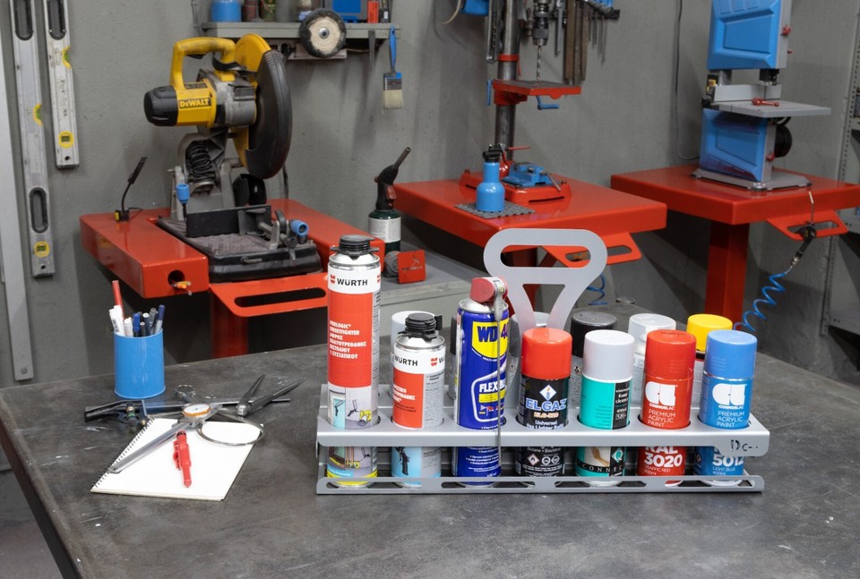 Spray Can Rack / Aerosol Can Holder & Lube Storage Rack | eBay