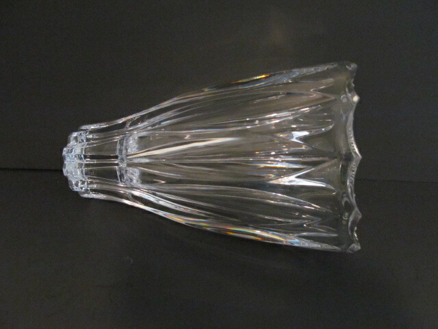MIKASA CRYSTAL VASE ELEGANT HAND CRAFTED 10"TALL HEAVY ART GLASS 7.5 lb ...