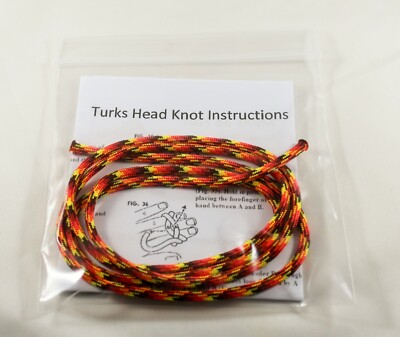 DIY Boy Scout Cub Neckerchief Woggle Slide Turks Head Knot Paracord Kit ...