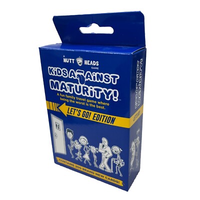 Kids Against Maturity LETS GO Edition Travel Card Game (200+cards, 4 ...