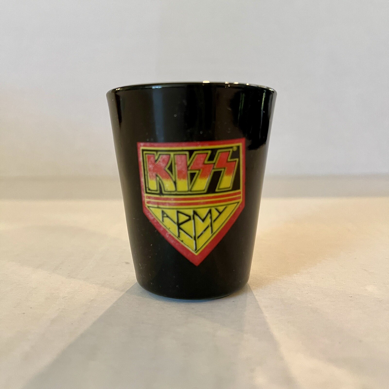 KISS ARMY Black Shot Glass 2008 Kiss Catalog Signatures Network Kiss ...