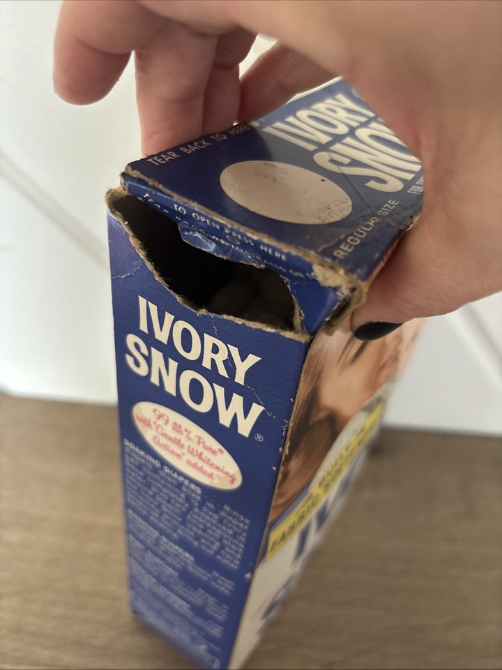 Vintage Ivory Snow Laundry Detergent Powder Soap 13 Oz. Opened Used | eBay