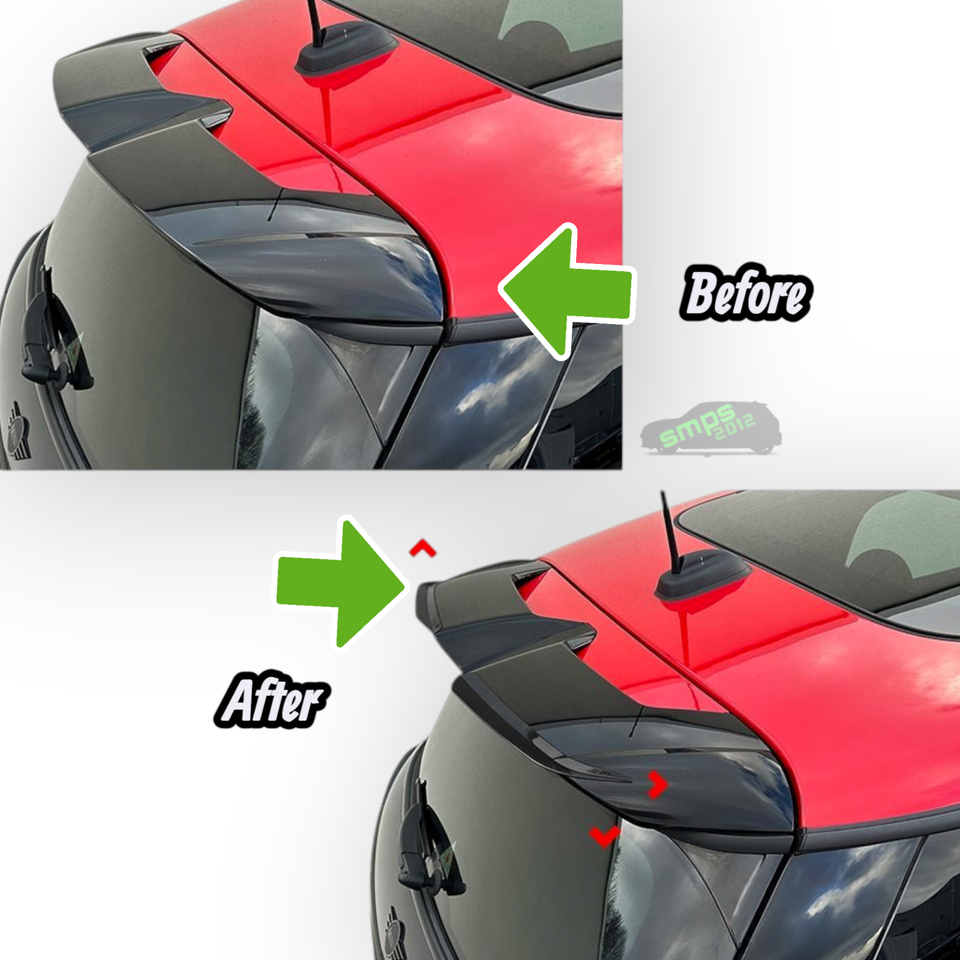 Gloss Black Spoiler Rear Lip Extensions for MINI F65 F66 JCW (Gen 4 ...