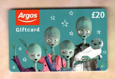 ARGOS ( UK ) Space Alien Family ( 2017 ) Gift Card ( $0 - NO VALUE ) | eBay