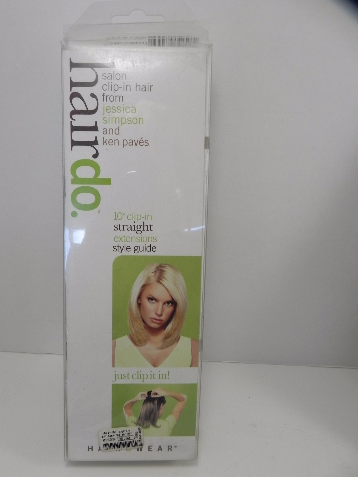 HairDo JESSICA SIMPSON Salon Clip-In Hair Extension 10" Straight ...