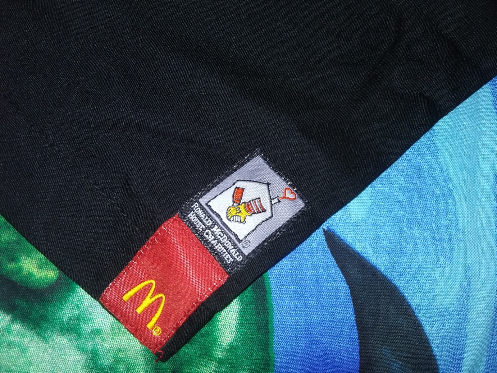 Mens McDonald's Staff shirt uniform Black Ronald McDo… - Gem