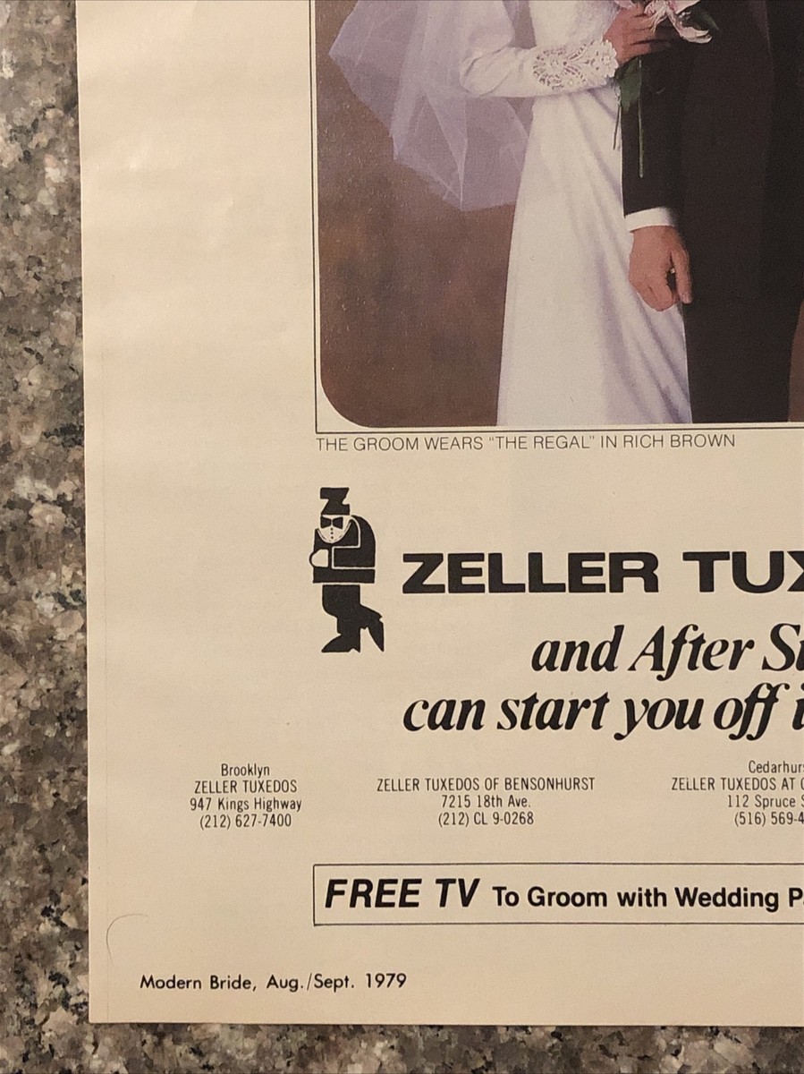 Mens Wedding Tuxedos 1979