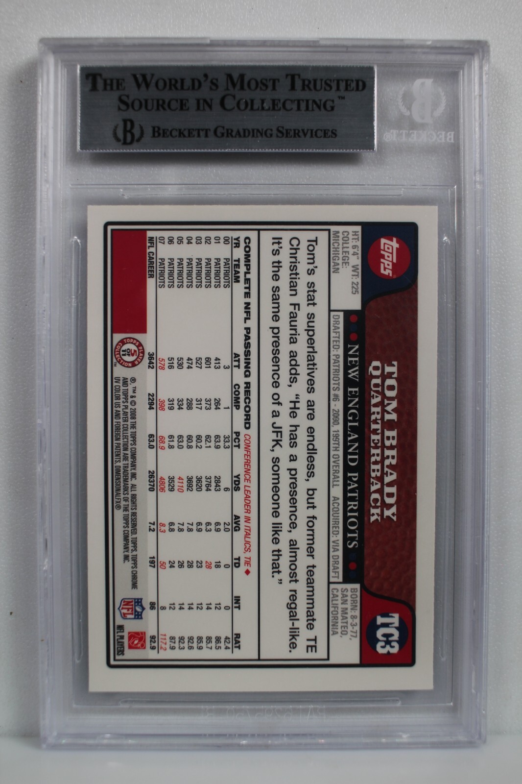 2008 Topps Chrome - #TC3 Tom Brady for sale online | eBay