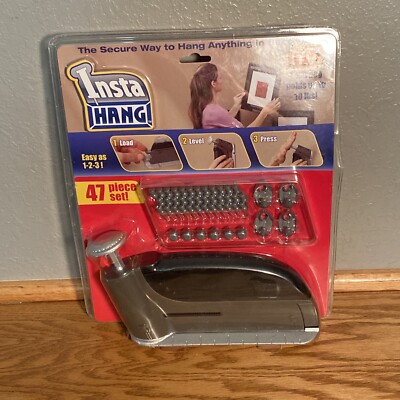 Insta Hang 47 Piece Set Wall Hanging Kit As Seen On TV Hampton Direct New! | eBay