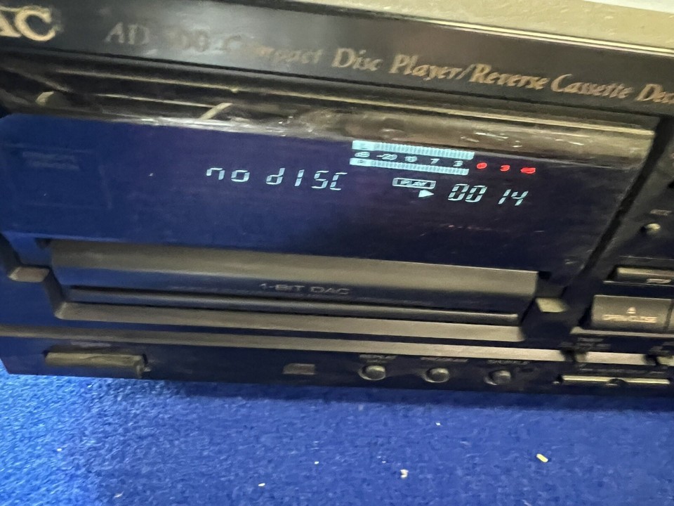 TEAC AD-500 CD Player and Reversing Cassette Recording Deck | eBay
