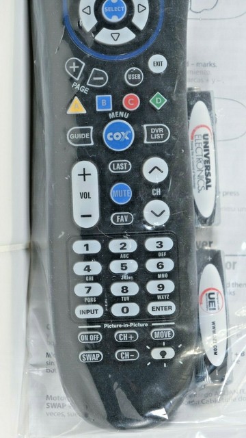 COX Urc-8820-cisco Custom 4 Device Backlit Universal Remote Control for ...