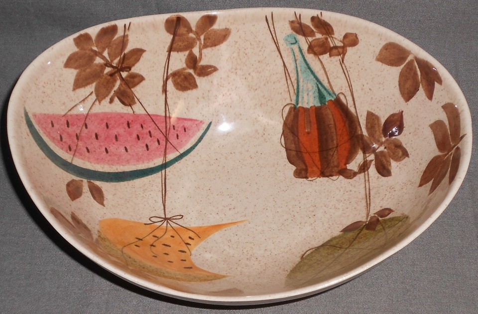 Red Wing TAMPICO PATTERN Large SALAD SERVING BOWL Made in Minnesota | eBay