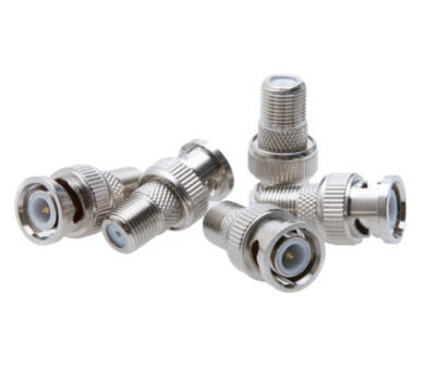 BNC Male to F-Type Female Coaxial Cable Adapter Converter Connector ...