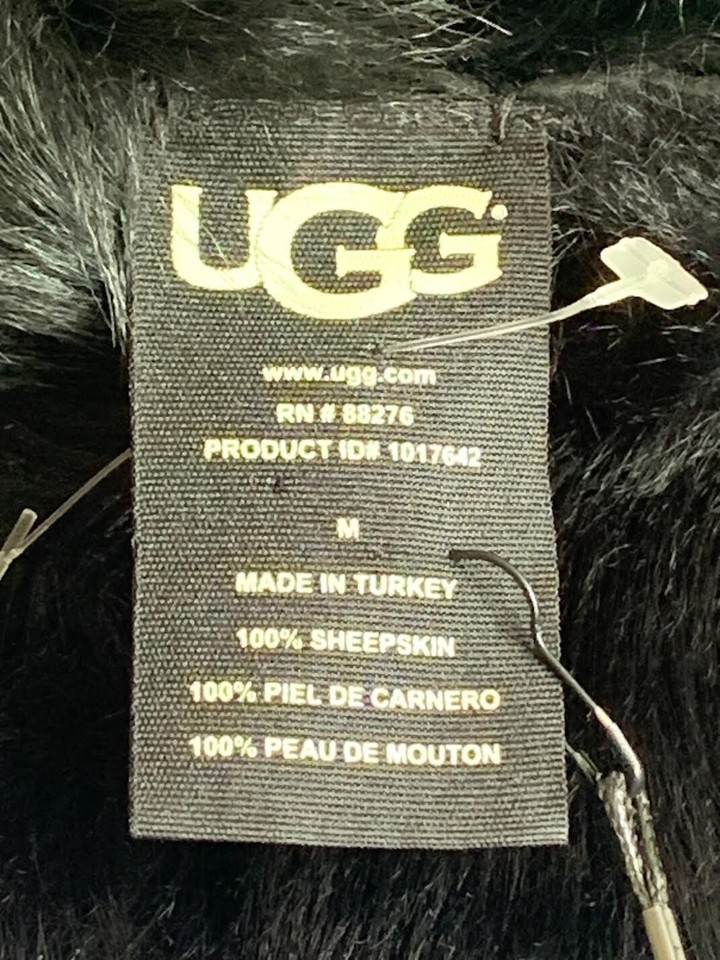 $995 UGGS SHEARLING/FUR VEST/JACKET RENEE TOSCANA SLEEVELESS M BLACK ...