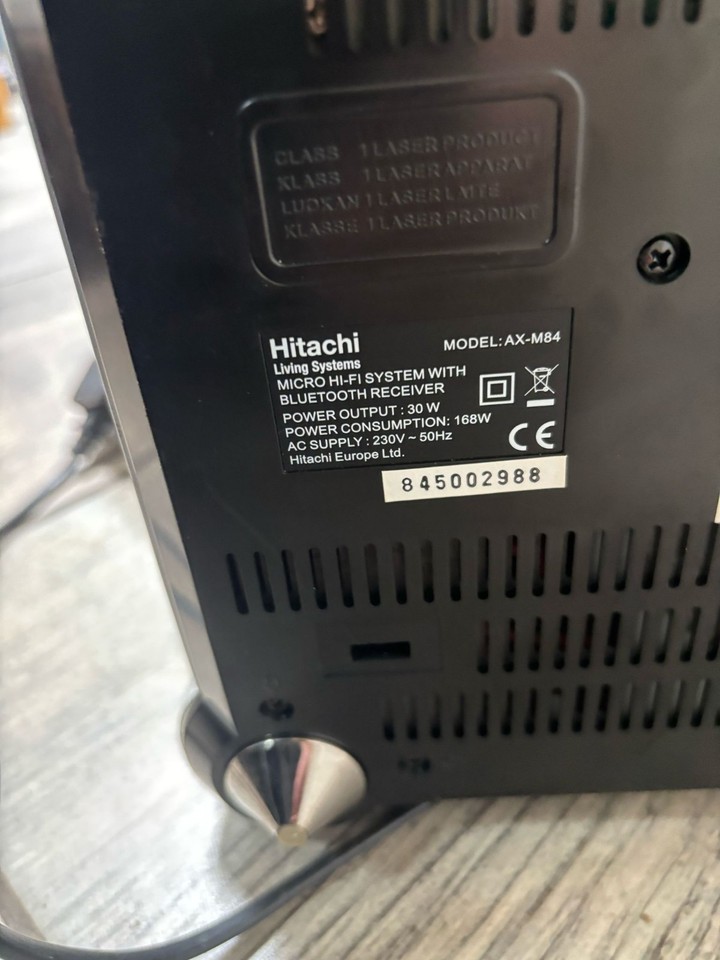 Hitachi AX-M84 Micro Hi-Fi System Bluetooth CD USB AUX FM (Unit Only ...