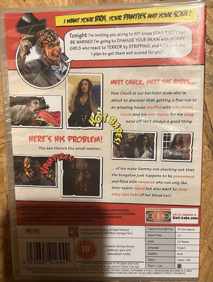 Bachelor Party In The Bungalow of The Damned New DVD | eBay