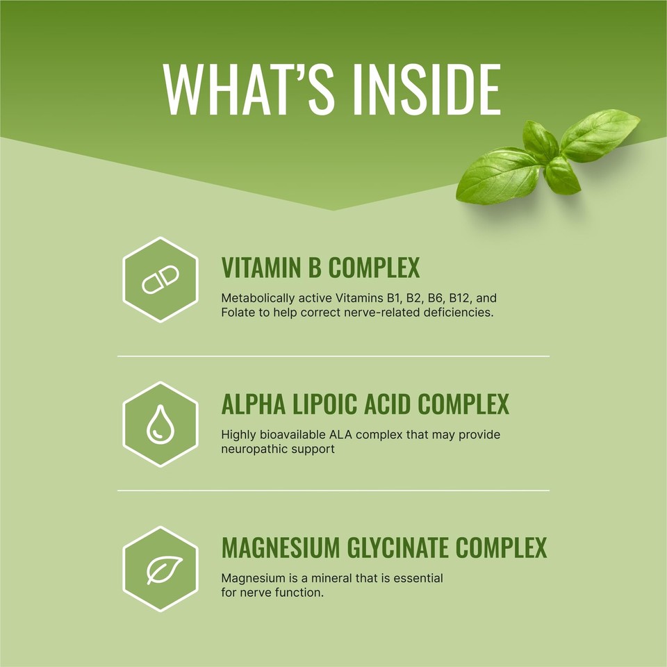 Nervprin - Nerve Support - Benfotiamine, B12, R-Alpha-Lipoic Acid ...