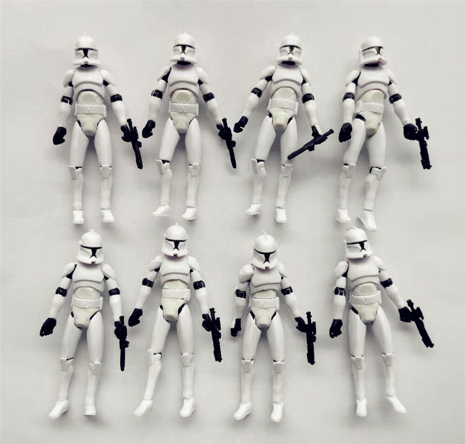 lot Hasbro Star Wars the Clone Wars Clone Trooper action figure 3.75 ...