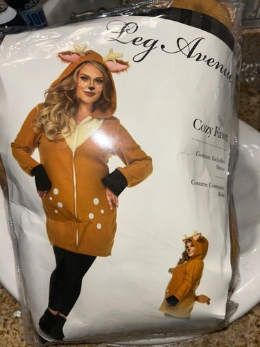 Leg Avenue Cozy Fawn Adult Christmas Halloween Deer Reindeer Costume X ...