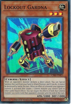 YU-GI-OH CARD: LOCKOUT GARDNA - SUPER RARE - CIBR-ENSE3 | eBay UK