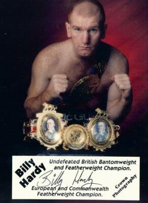 BILL HARDY BOXING FEATHERWEIGHT SIGNED 5 X 7 INCH PHOTO (REDUCED PRICE ...